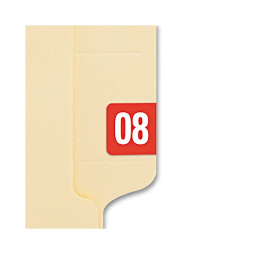 Smead Year 2008 End Tab Folder Labels - SMD67908 - Shoplet.com Smead Year 2008 End Tab Folder Labels - SMD67908 - Shoplet.com
